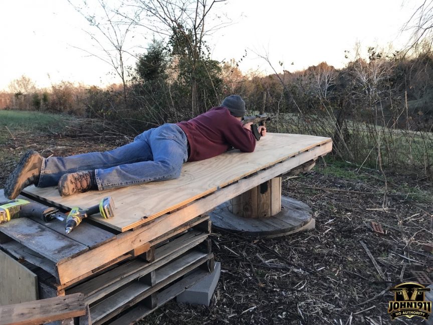 Range Construction — Prone Shooting Deck - John1911.com Gun Blog