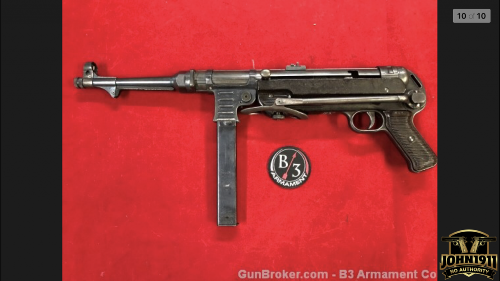 A German MP40 Sold For $12k - John1911.com Gun Blog